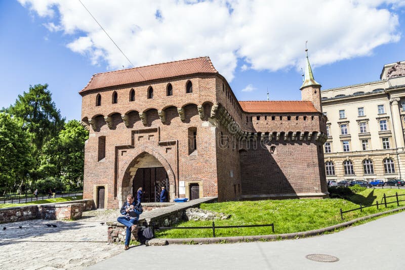 Forteresse De Barbacane De Cracovie Photo éditorial - Image du culture ...