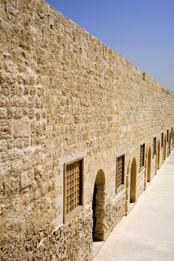 Forteresse De Qaitbey En Egypte Image stock - Image du raboteux ...