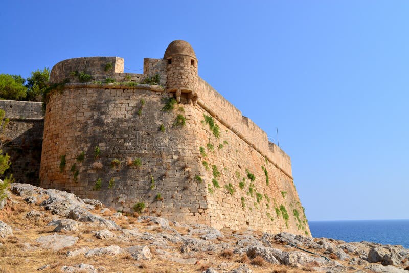 Voie De Base De Forteresse De Rethymno Fortezza Photo stock - Image du ...