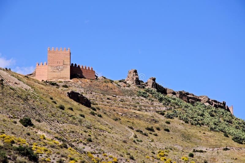 Fortezza Araba, Tabernas, Spagna. Immagine Stock - Immagine di ...