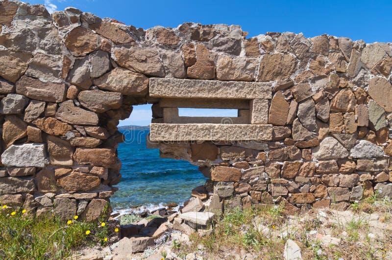Fortezza Bastiani Fortification Caprera Island Sardinia Italy Stock ...