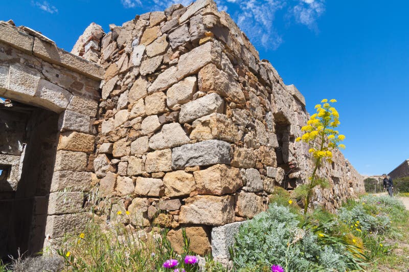 Fortezza Bastiani Fortification Caprera Island Sardinia Italy Stock ...