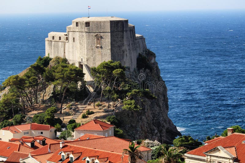 Fortezza Di Ragusa - Nel Sud Della Croazia Fotografia Stock - Immagine ...