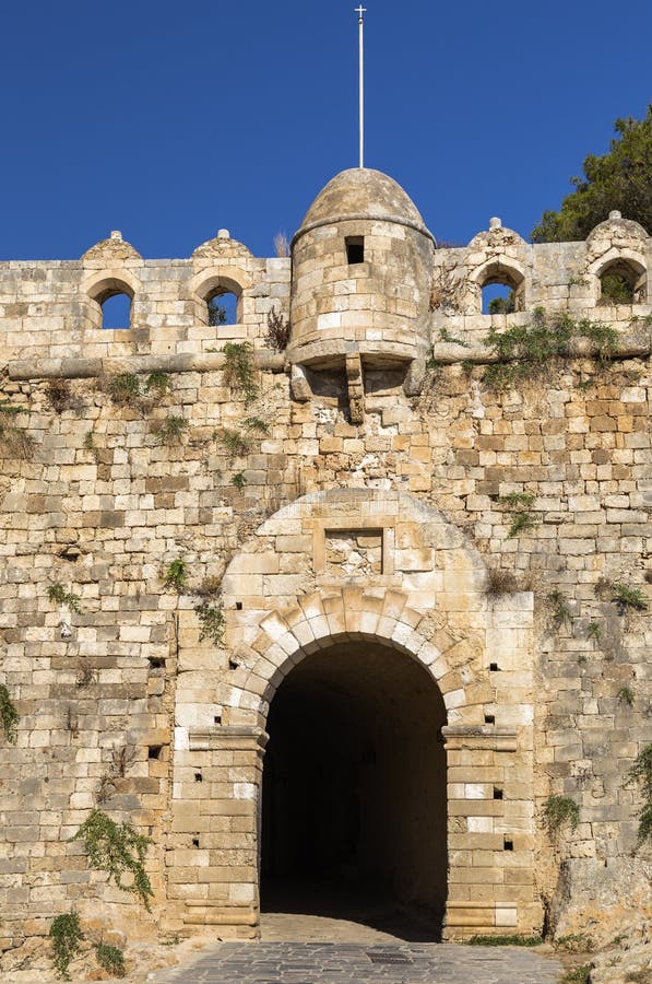 Fortezza, Rethymno, Crete stock image. Image of tourism - 76733887