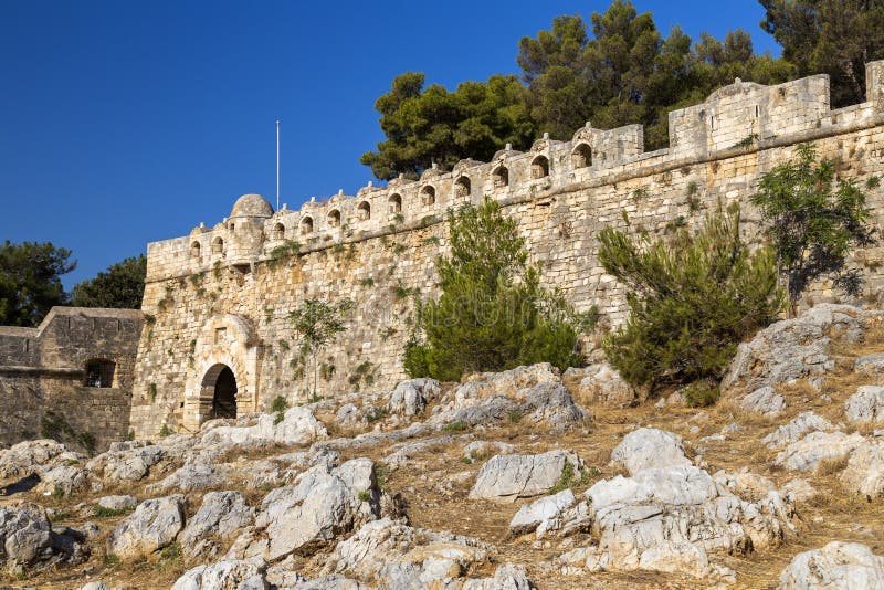 Fortezza, Rethymno, Crete stock image. Image of rethymno - 76733957