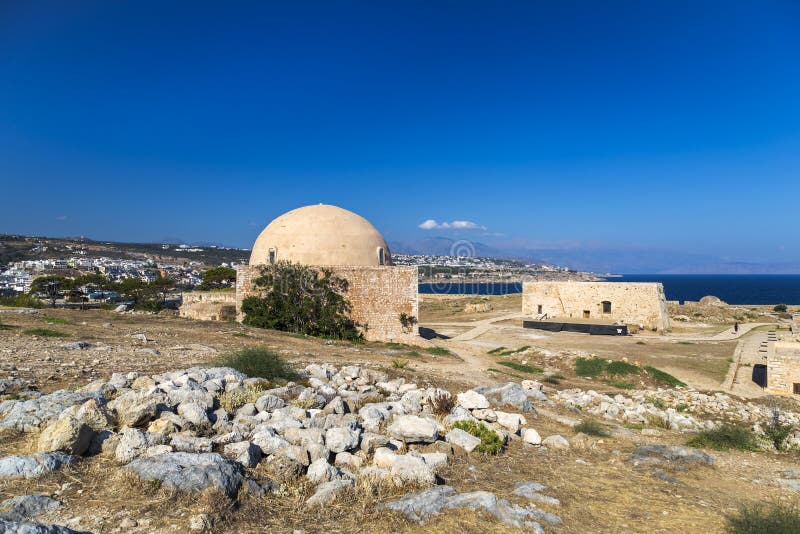 Fortezza, Rethymno, Crete stock photo. Image of historic - 76734054