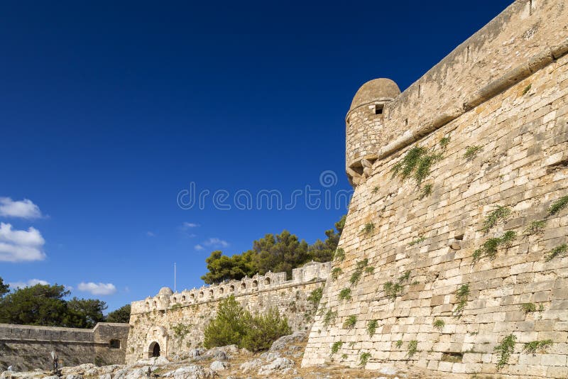 Fortezza, Rethymno, Crete stock photo. Image of ruin - 76734874