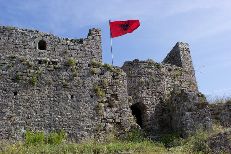 Castello Di Rozafa, Scutari Immagine Stock - Immagine di pietra ...