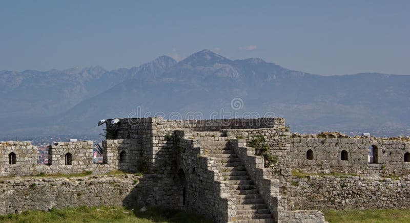 Castello Di Rozafa, Scutari Immagine Stock - Immagine di pietra ...