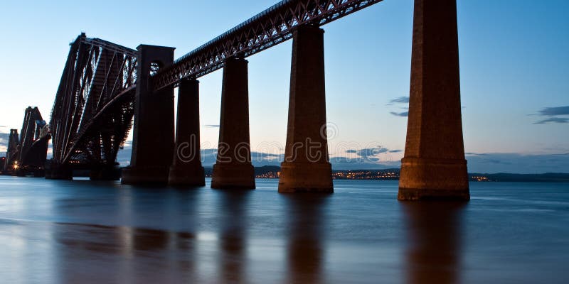 Forth bridge stock image. Image of pillar, vertical, lights - 20412757