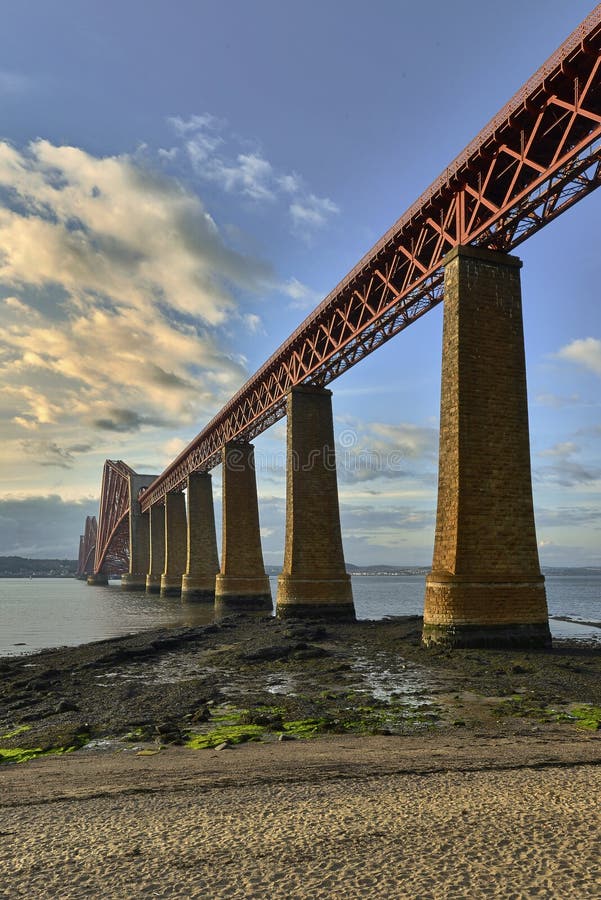 The Forth Bridge, Edinburgh, Scotland - Panorama Stock Image - Image of ...