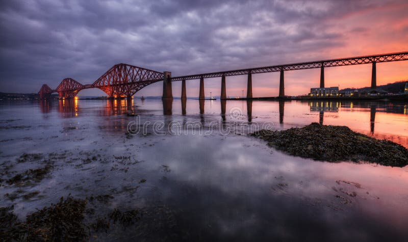 The Forth Bridge, Edinburgh, Scotland Stock Image - Image of double ...