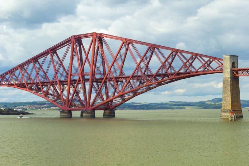 Forth Bridge, Queensferry Near Edinburgh, Scotland Stock Photo - Image ...