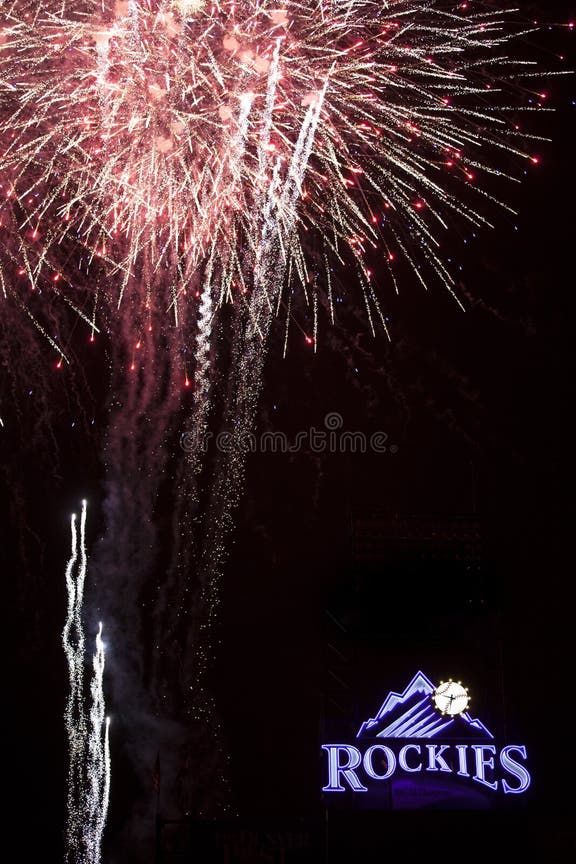 Forth of July Inside Colorado Rockies Stadium Editorial Stock Photo ...
