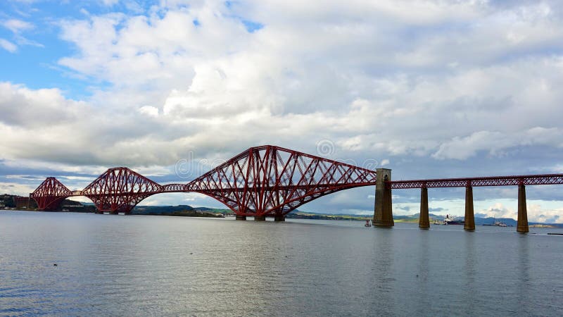 Forth Rail Bridge Over the River Forth. Stock Image - Image of bridge ...