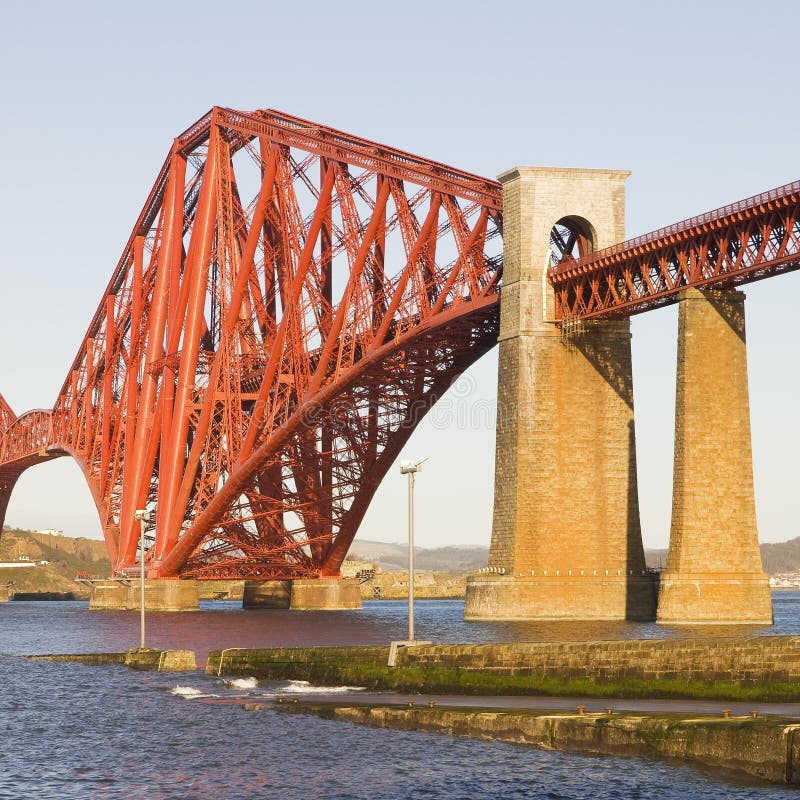 Forth Rail Bridge, Edinburgh, Scotland Stock Image - Image of train ...