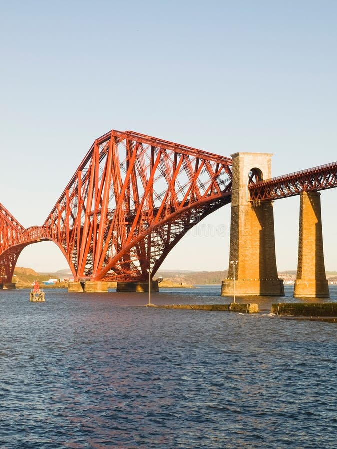 Forth Rail Bridge, Edinburgh, Scotland Stock Image - Image of train ...