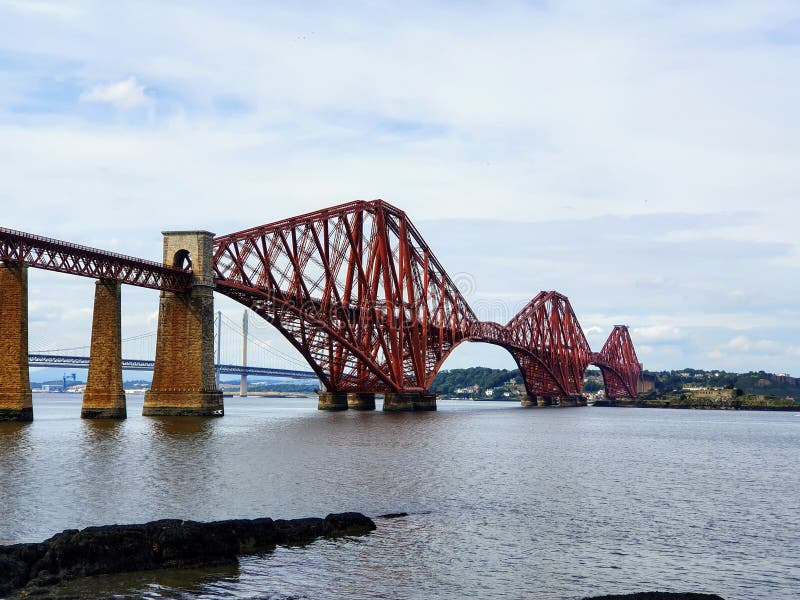 Forth Railway Bridge Scotland Stock Image - Image of coast, landmark ...