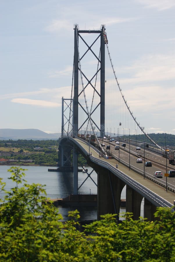 Forth Road Bridge stock photo. Image of wave, suspension - 26062638