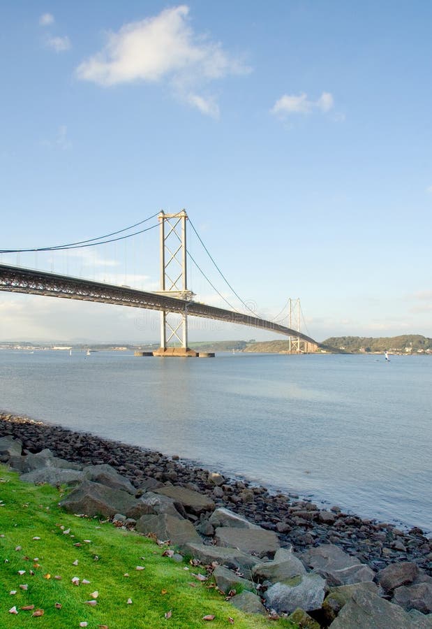 Forth Road Bridge stock image. Image of landmark, suspension - 1466369