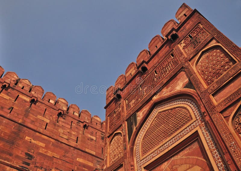 Fortification at Fort Entrance Stock Image - Image of opulent, peacock ...