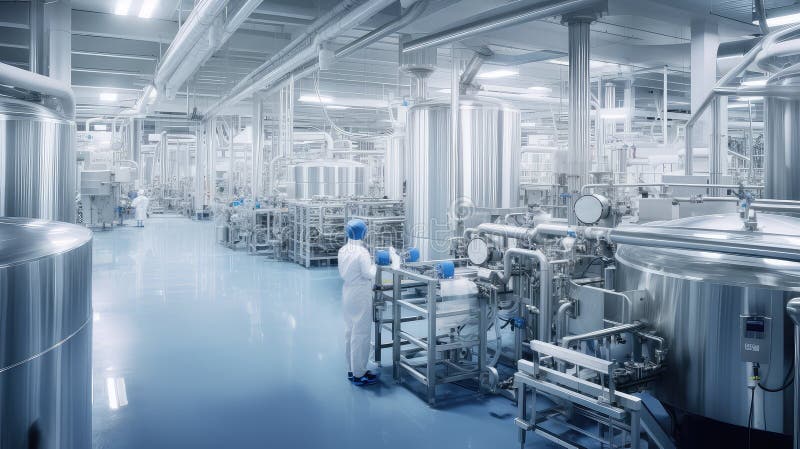 Fortification Milk Food Processing Stock Illustration - Illustration of ...