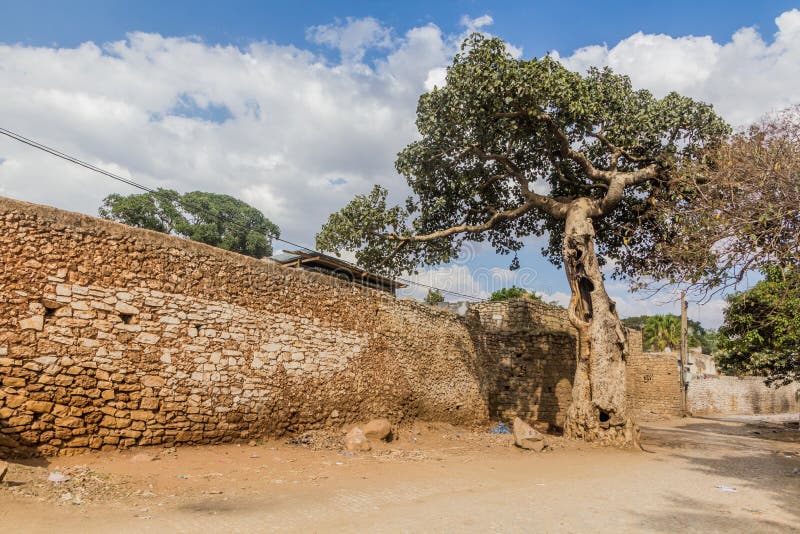 Fortification Walls of Harar, Ethiop Stock Photo - Image of stone ...