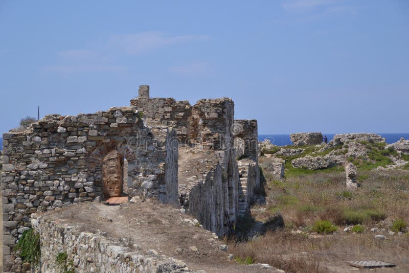 Fortifications Da Parede Do Centro Urbano, Castelo De Methoni Imagem de ...