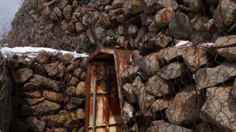 Fortifications on Mount Bental Near the Border. Israel Stock Image ...