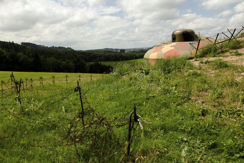 The fortified border stock image. Image of steel, sadness - 98184617