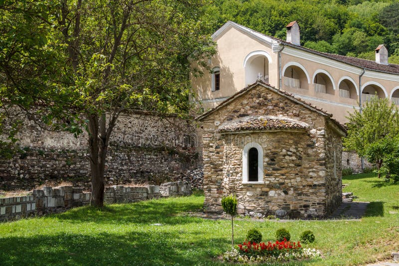 Fortified Medieval Studenica Monastery Stock Image - Image of sunlight ...