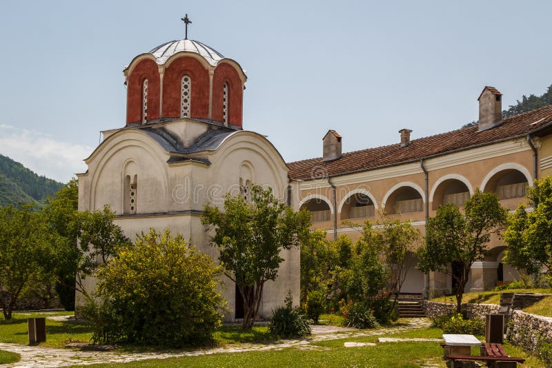 Fortified Medieval Studenica Monastery Stock Image - Image of heritage ...