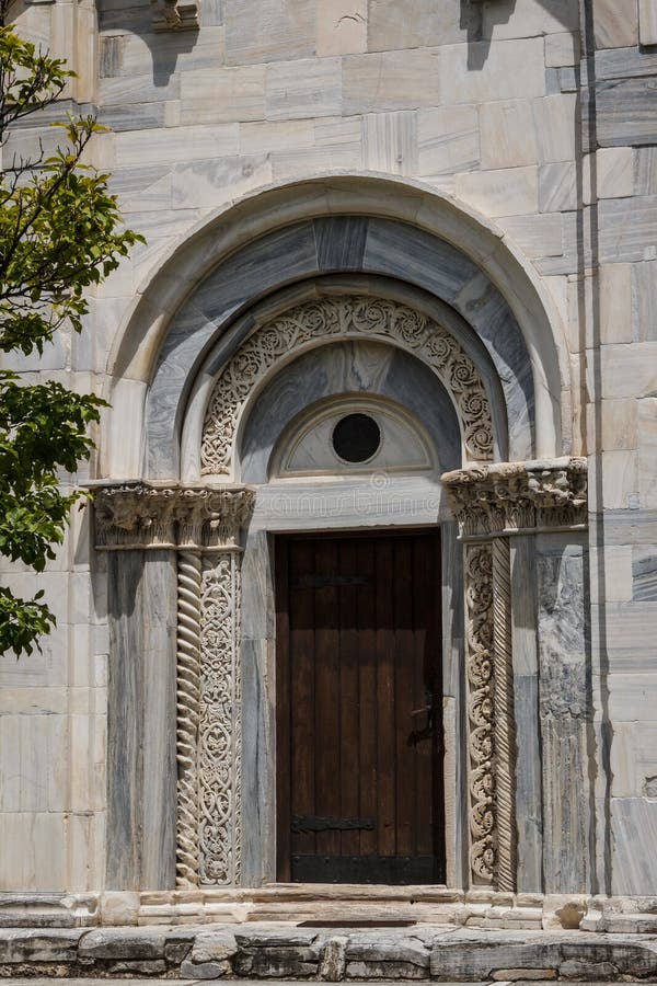 Fortified Medieval Studenica Monastery Stock Photo - Image of ...