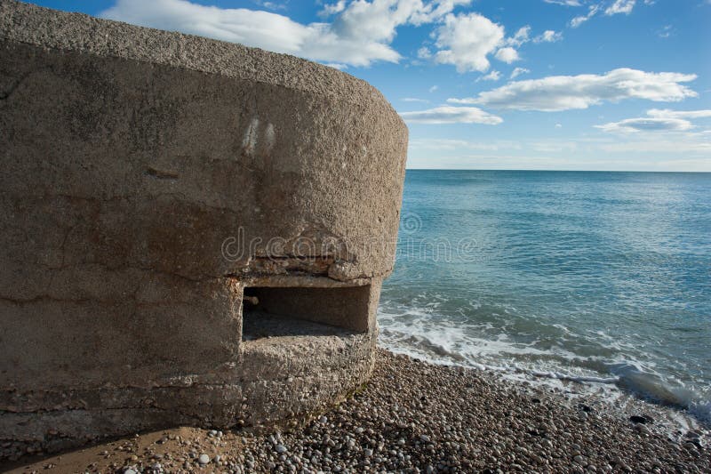 Fortified military outpost stock image. Image of abandoned - 17963817