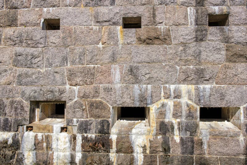 Fortified Wall with Embrasure in the Wall Stock Image - Image of ...