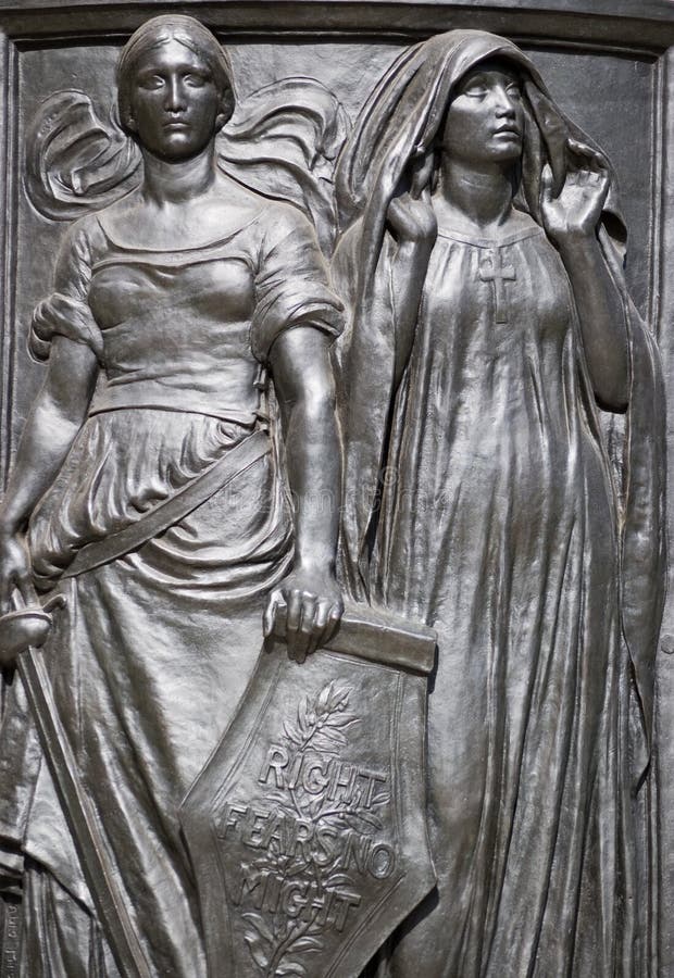 Fortitude and Faith Allegorical Figures Editorial Stock Photo - Image ...