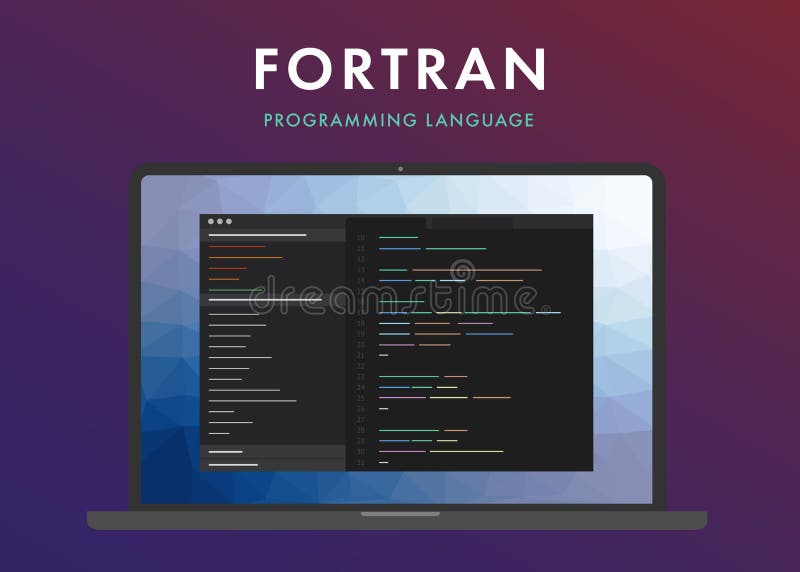 Fortran Programming Language Stock Vector - Illustration of coding ... Fortran Programming Language Stock Vector - Illustration of coding ...