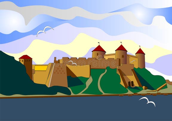 Fortress Structure Stock Illustrations – 10,231 Fortress Structure ...