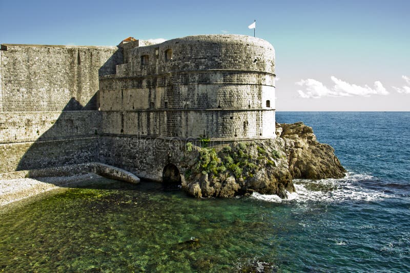 Fortress Bokar by the Green and Blue Sea Stock Image - Image of ...