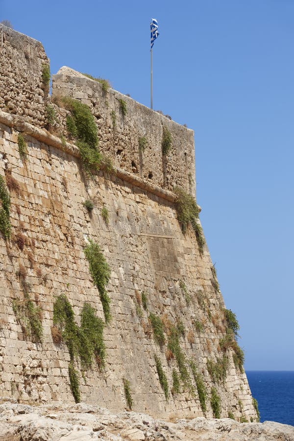 Fortress of Fortezza in Rethymno. Crete Stock Image - Image of turks ...