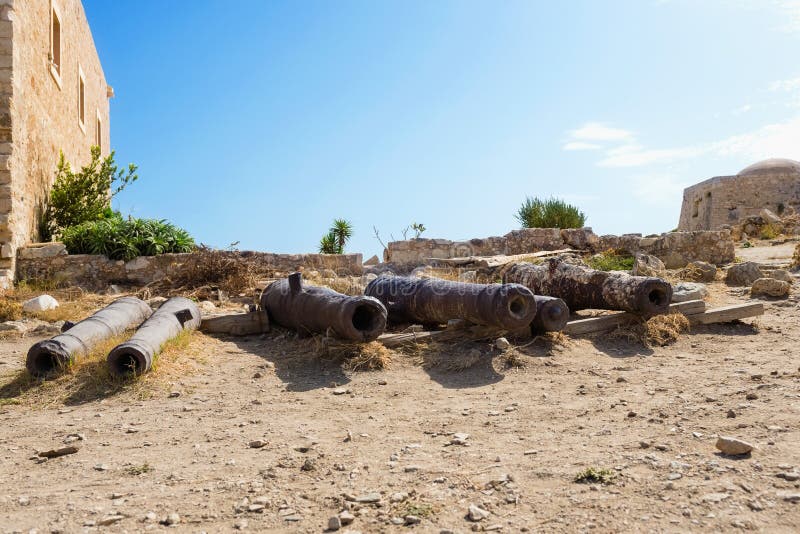 Fortress of Fortezza. Rethymnon. Crete. Greece. Stock Photo - Image of ...