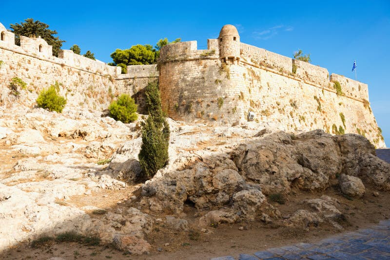 Citadel Fortezza In City Of Rethymno Stock Photo - Image of greece ...