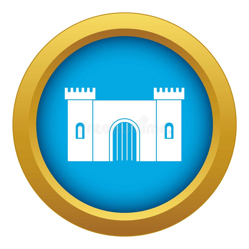 Fortress with Gate Icons 9 Set Stock Vector - Illustration of ...