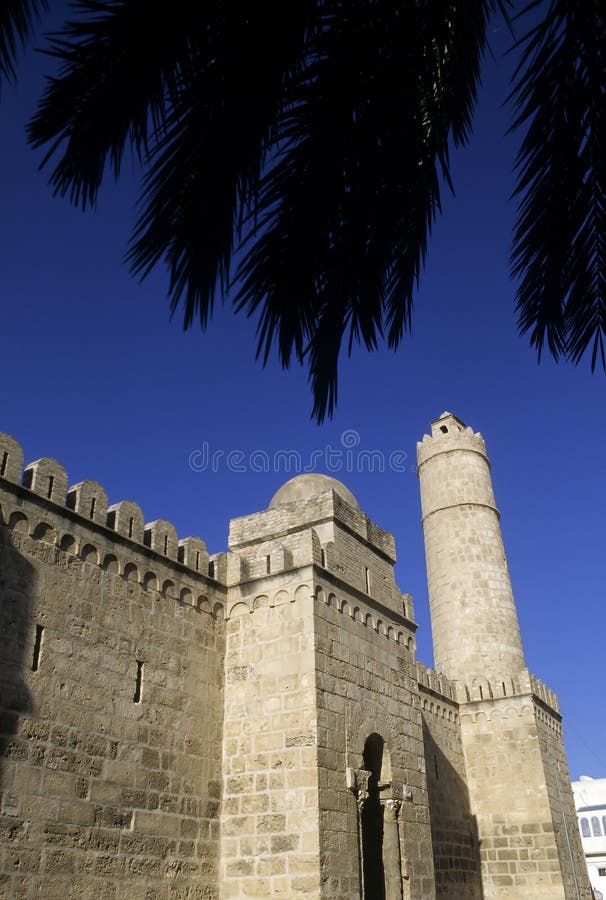 Islamic fort- Tunisia stock image. Image of color, medina - 10858303