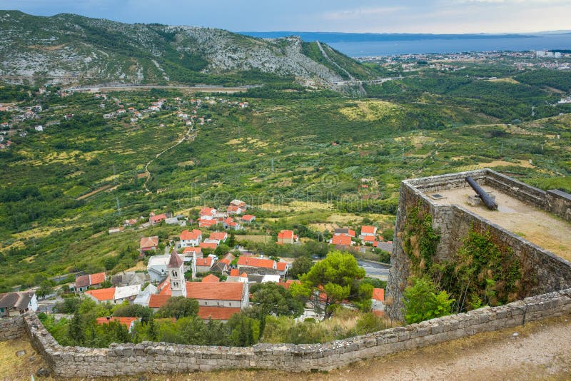 Fortress of Klis Croatia stock image. Image of fortress - 75627715