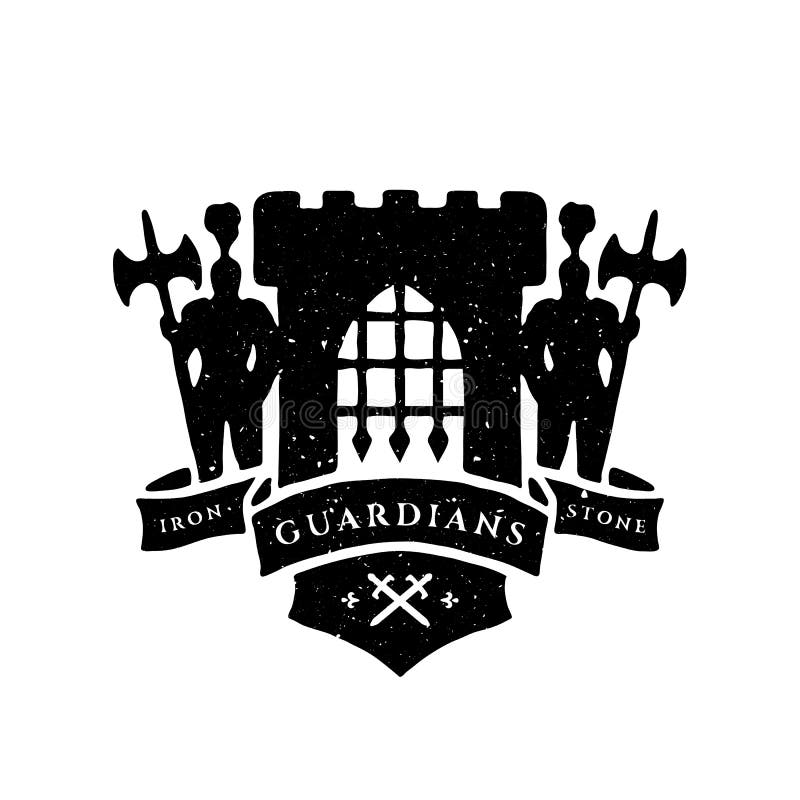 Heraldic emblems set stock vector. Illustration of force - 46364887