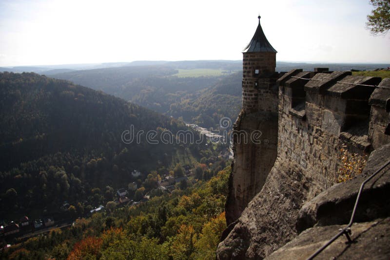 Fortress Koenigstein, Saxony Editorial Photography - Image of german ...
