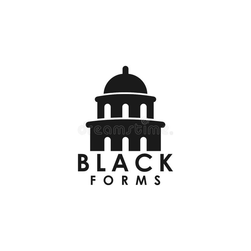 Forms logo design stock illustration. Illustration of fortress - 166728221