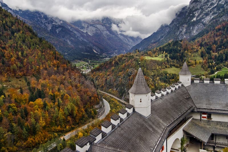 Fortress in mountains stock photo. Image of alpes, fortress - 10257564