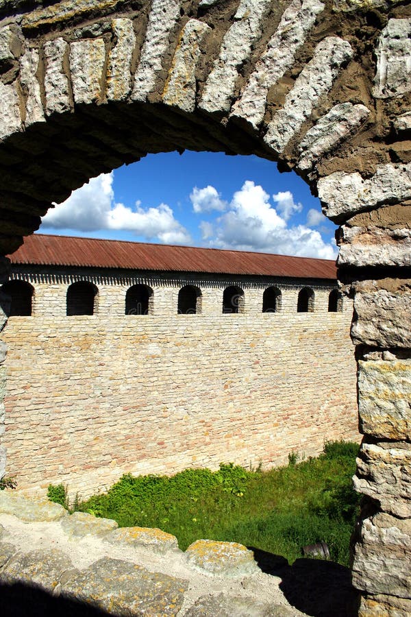 Fortress Oreshek Shlisselburg Stock Image - Image of excursion, cross ...